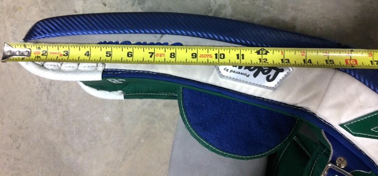 CCM Retro Flex Pro Stock Goalie Leg Pads 36+2" Texas Stars Landon Bow ...