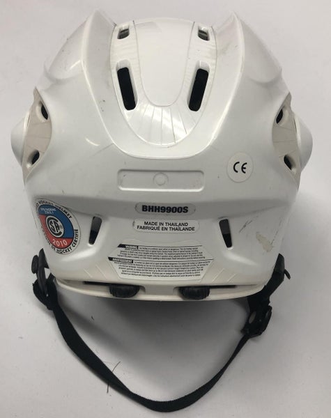 BAUER 9900 PRO STOCK HOCKEY HELMET WHITE SMALL 4205 | SidelineSwap ...