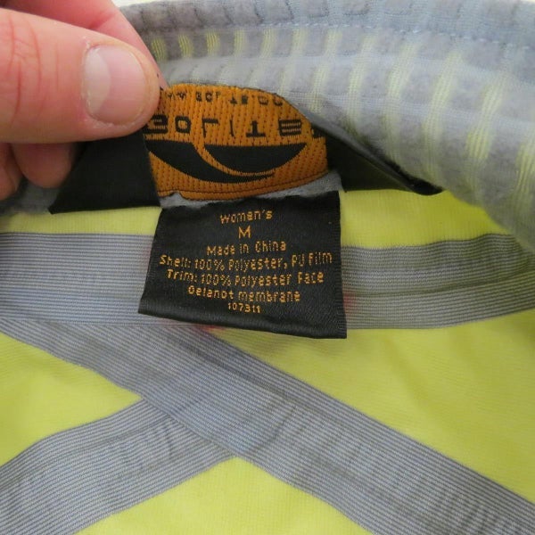 GoLite High-Quality Waterproof Shell Jacket w/Taped Seams Yellow Women ...