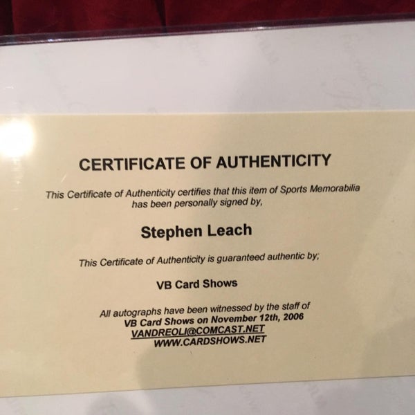 Stephen Steve Leach 2006 Boston Bruins Signed Autographed 8x10 Photo ...