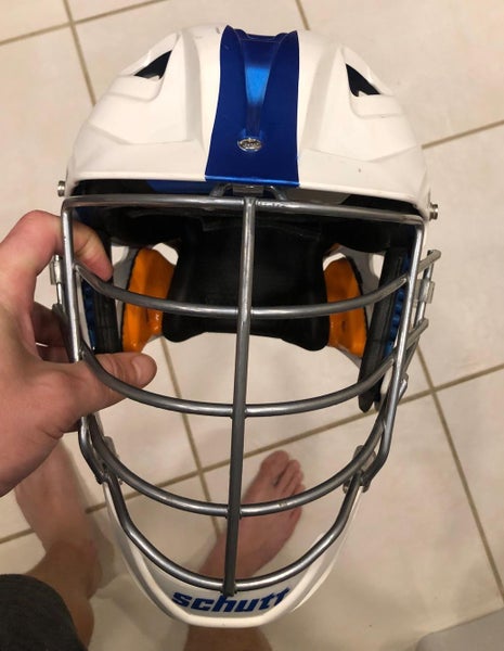 Like New Duke team issued white with blue strip STX Stallion 650 Helmet ...