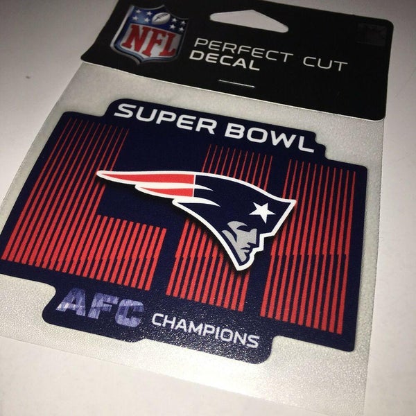 New England Patriots 2018 NFL AFC Conference Champions WinCraft Window ...
