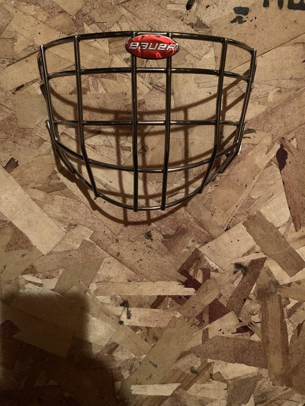 New Chrome SR Cat Eye Cage (Fits Most Bauer NME Masks) | SidelineSwap