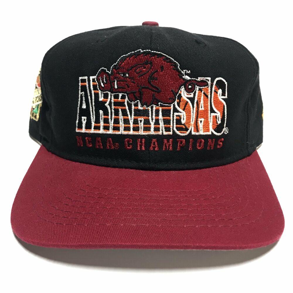 Vintage Arkansas Razorbacks Snapback Hat 1994 Final Four March Madness ...