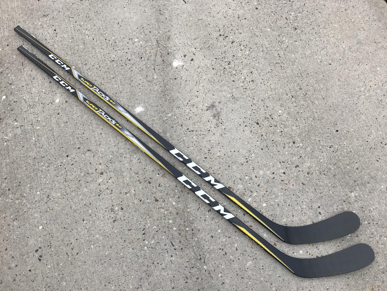 2 Pack CCM Super Tacks 2.0 Pro Stock Hockey Stick 65 Flex Left P90 5140 ...