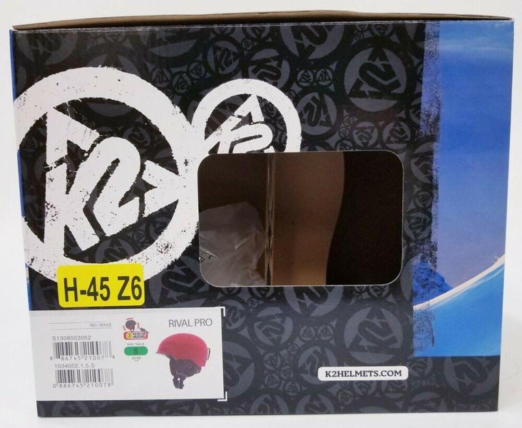 NEW High End $140 K2 Rival Pro Audio Snowboard Helmet Small Red With ...