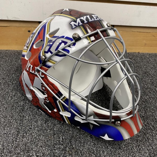 Mylec Ultra Pro II Red/White/Blue size adjustable Goalie Mask ...