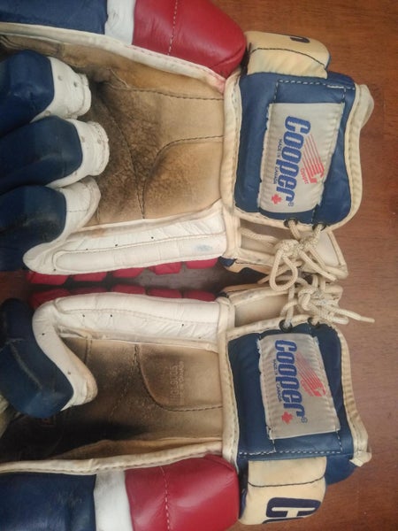 Cooper New York Rangers Armour Foam 5 Rolls Air pads Used Senior Gloves ...