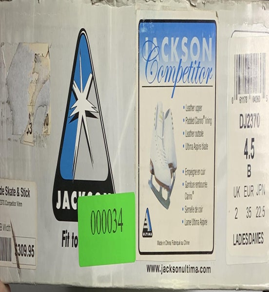 New Jackson DJ2370 Competitor Figure Skates Size 4.5B | SidelineSwap ...