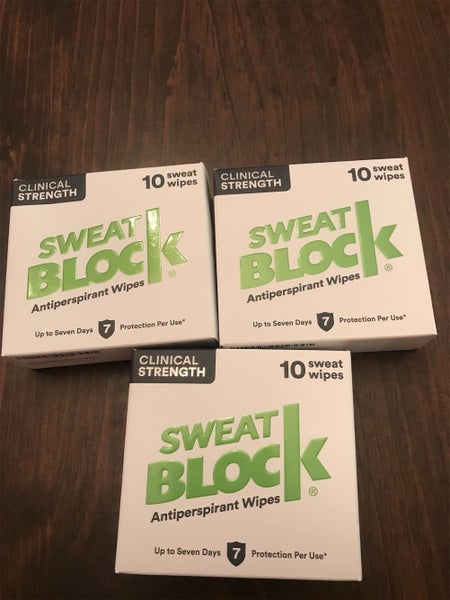 New Sweat Block Antiperspirant Wipes Bundle | SidelineSwap | Buy and ...