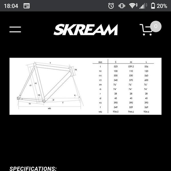 Used 2019 Skream Sprint V3 Track Bike Frameset | SidelineSwap | Buy and ...