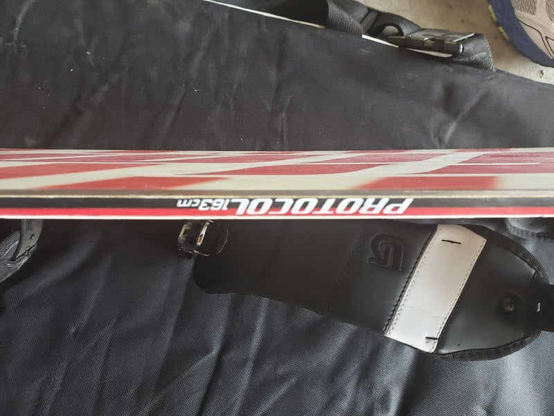 Used Sims Protocol 163 Snowboard All Mountain w/Burton Bindings Medium ...