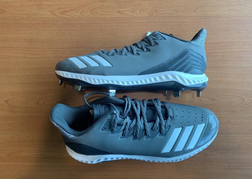 Adidas Men's Icon Bounce Metal Spike Baseball Cleats New Size 12.5 Gray ...