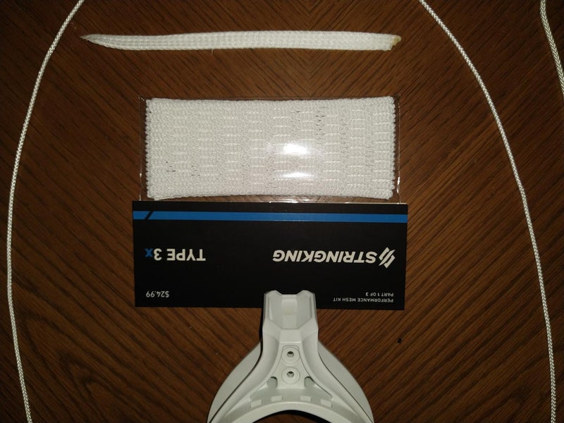 Bundle Deal: New 'White' STX Hammer Omega Head + Mesh (stringking 3x plus all white string kit ...
