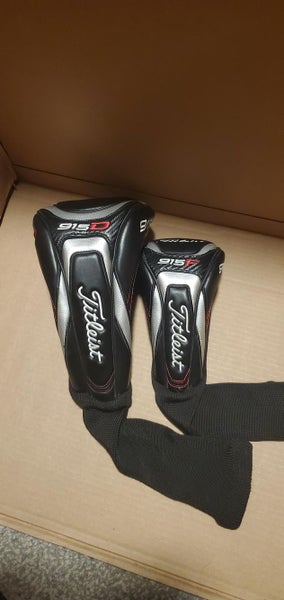 Used Titleist Driver Head Cover and Fairway Wood Head Cover Set ...
