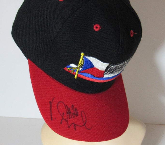 Czech Republic Autographed Cap Vaclav Vinny Prospal NHL Czech Extraliga ...