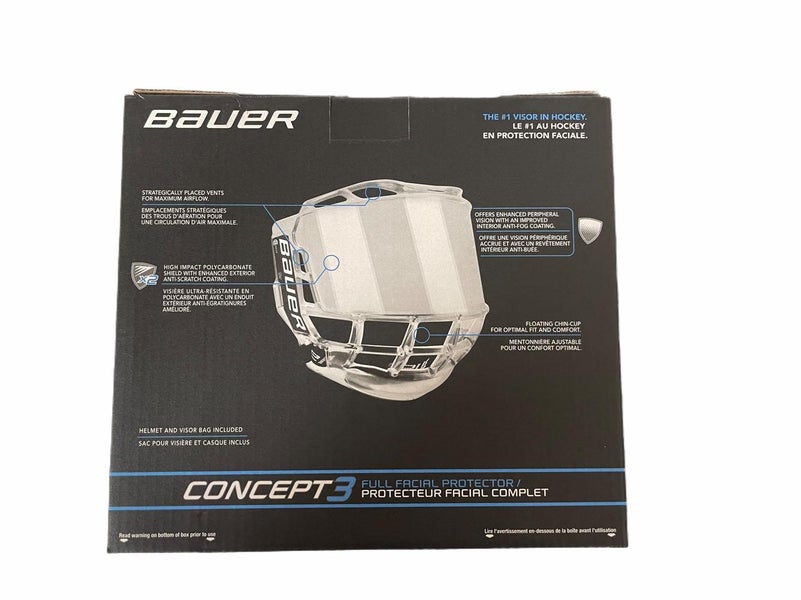 Brand New Bauer Concept 3 Full Shield Sr | SidelineSwap | Buy and Sell ...