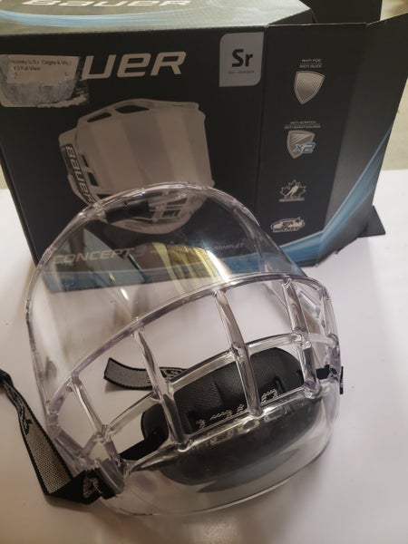 Like New Large Bauer Clear Full Face Shield | SidelineSwap | Buy and ...