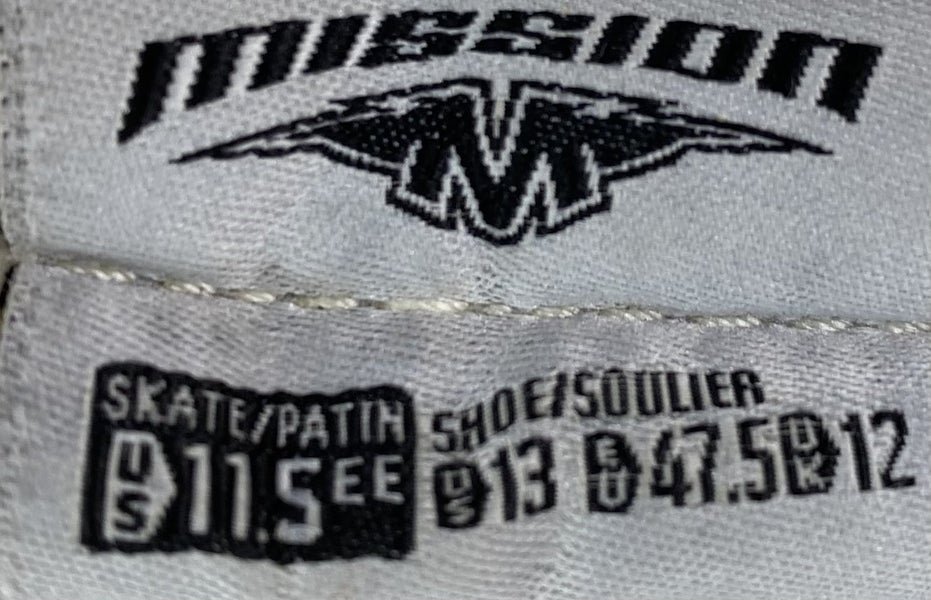 Mission Inhaler AC4 Senior Inline Hockey Skates Size 11.5EE (Men 13 US ...