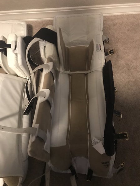 Martin Brodeur Game Issued Vaughn Goalie Leg Pads | SidelineSwap | Buy ...