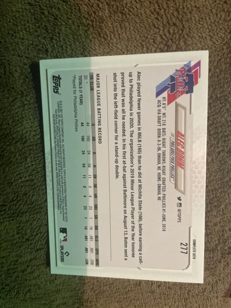 ALEX BOHM ROOKIE CARD TOPPS Parralle 2021 | SidelineSwap | Buy and Sell ...