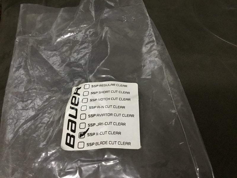 New! Bauer 55P X-Cut Clear Visor | SidelineSwap | Buy and Sell on ...