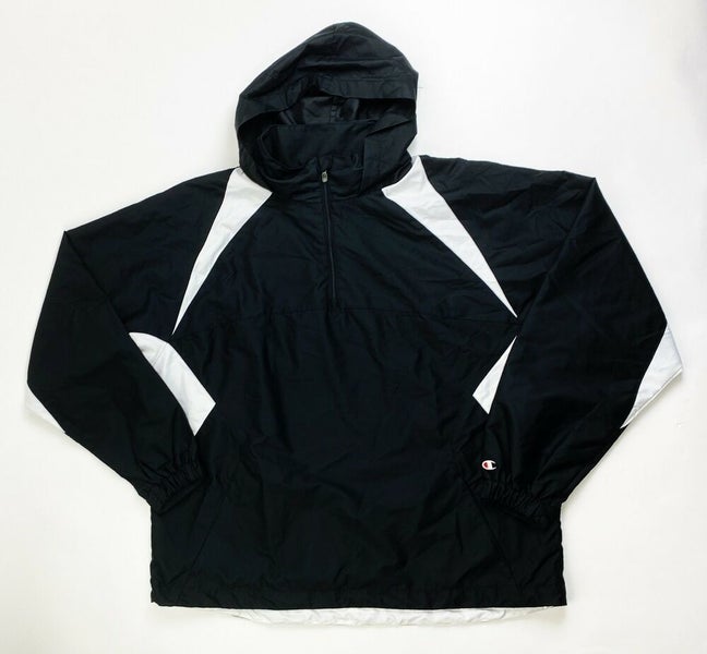 Champion Diamond Doby 1/2 Zip Weather Resistant Jacket Hood Men's XL ...