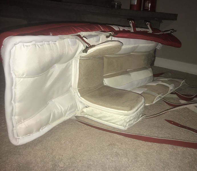 Martin Brodeur Pro Return Vaughn Velocity Goalie Leg Pads ...
