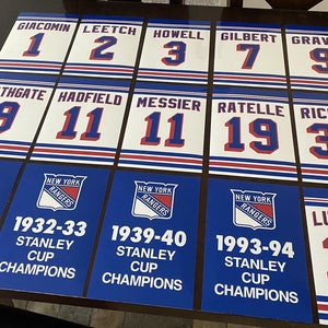 New York Islanders Replica Stanley Cup and Retired Number Vinyl Decal ...