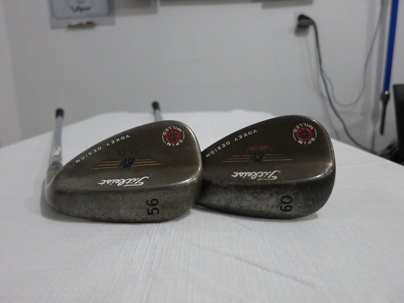 Titleist 2009 Spin-Milled Vokey Oil Can Wedge Set - 56* - 60* - Steel | SidelineSwap | Buy and ...