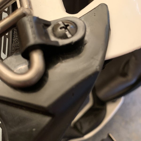 Cascade CPX-R Helmet w/ Titanium Cage - White Shell/Visor, Black Chin ...