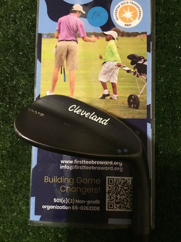 Cleveland RTX-3 V-FG Black Satin 56-14 56° Sand Wedge Dynamic Gold ...