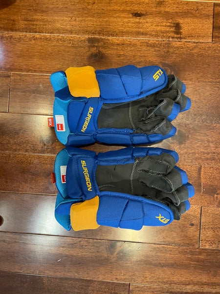 Buffalo Sabres STX RX3 Pro Stock Gloves | SidelineSwap | Buy and Sell ...