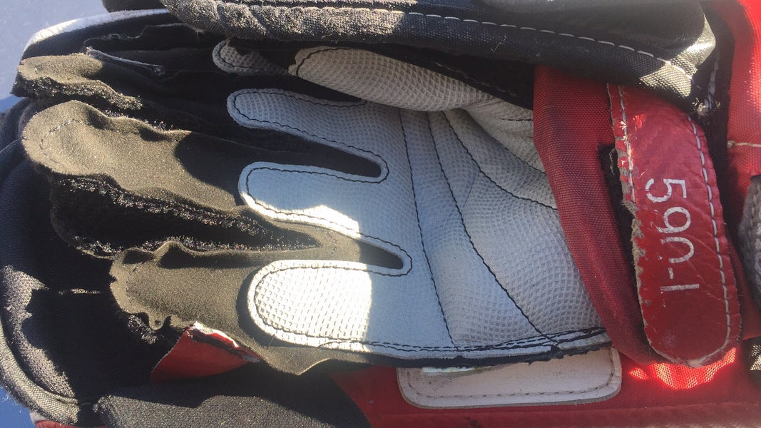 Used 33" Koho 590 Goalie Leg Pads and Glove/ Blocker Pro Stock ...