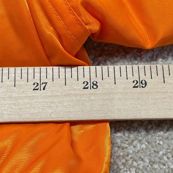 FUBU Jacket Men XL 2XL Adult Orange Vintage 90s Retro Satin Athletic ...