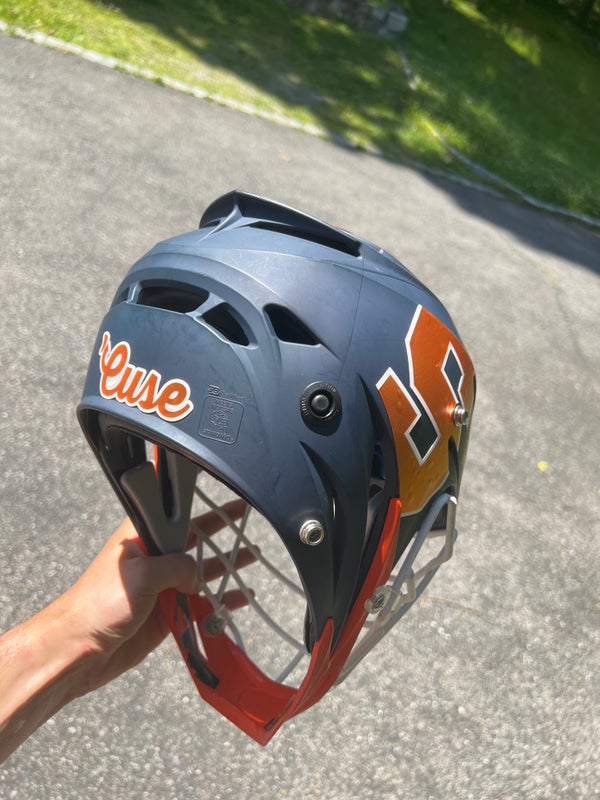 New STX Rival Helmet Limited Edition Chrome 2022 Syracuse Mens Lacrosse ...