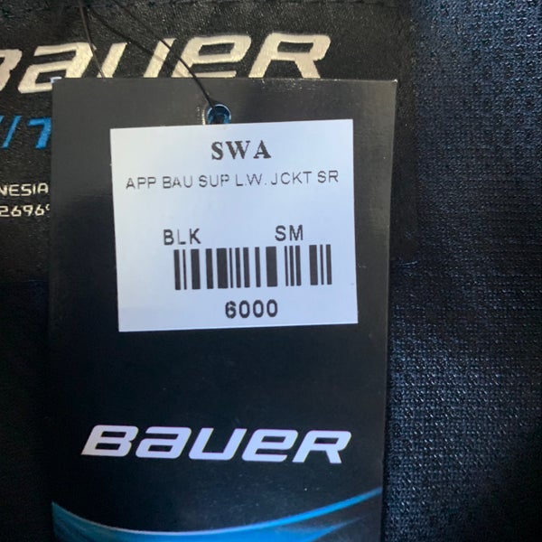 New Bauer Supreme Midweight Warm-Up Jacket Black | SidelineSwap | Buy ...