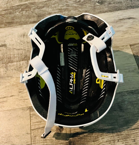 Pro Stock White Warrior Alpha One Pro Helmet | SidelineSwap | Buy and ...