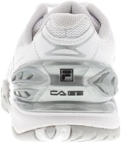 Fila Women`s Cage Delirium Tennis Shoes White and Metallic Silver (6 ...