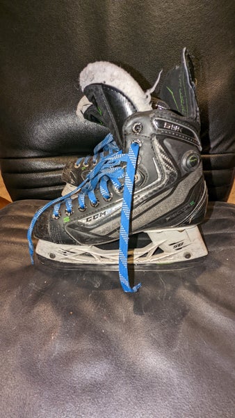 Junior Used CCM Ribcore 50K PUMP Hockey Skates Regular Width Size 4 ...