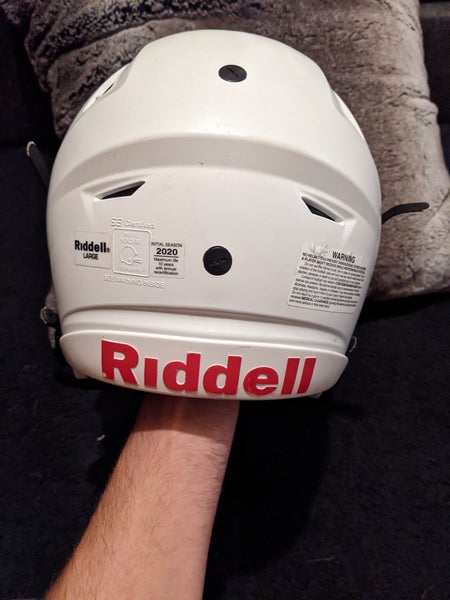 Adult Large Matte Metallic White Riddell SpeedFlex Helmet ...