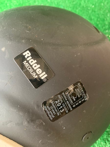 Adult Medium - Riddell Revolution Football Helmet - Black ...