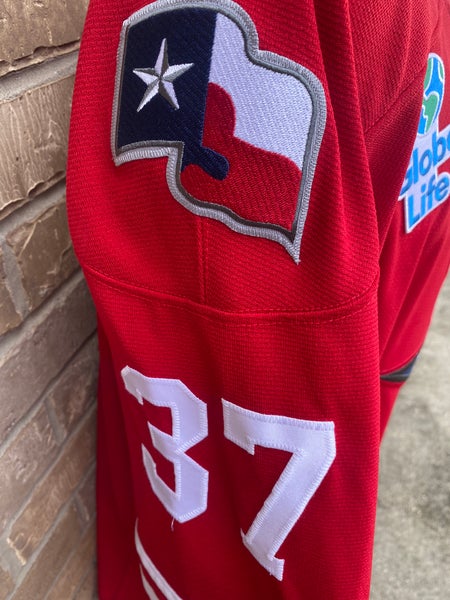AK Allen Americans ECHL Pro Stock Game Jersey Red with Numbers 8908 ...