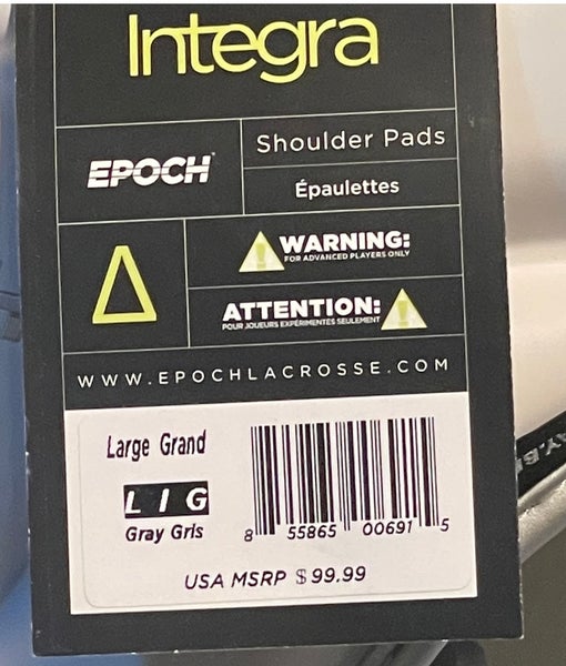 New Large Epoch Integra Shoulder Pads | SidelineSwap | Buy and Sell on ...