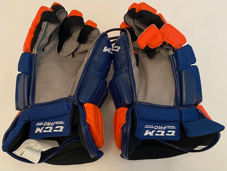 CCM U+ CL PRO CUSTOM PRO STOCK HOCKEY GLOVES ISLANDERS 13" NEW NHL AHL ...