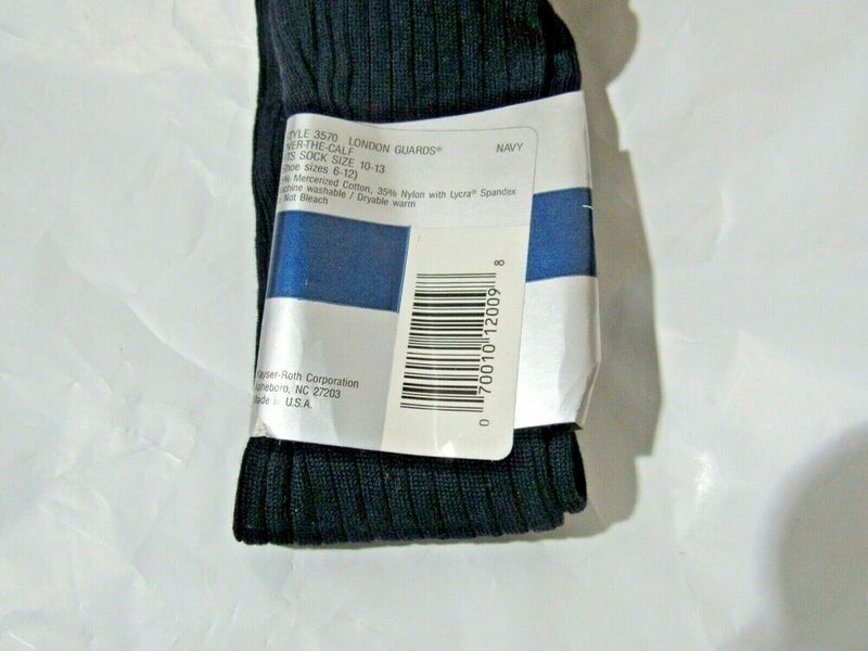 Interwoven London Guards Navy Men's Dress 35% Nylon 65% Mercerized ...