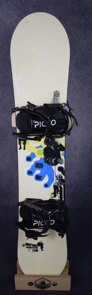BURTON OPERATOR SNOWBOARD SIZE 136 CM WITH NEW PICCO MEDIUM BINDINGS ...