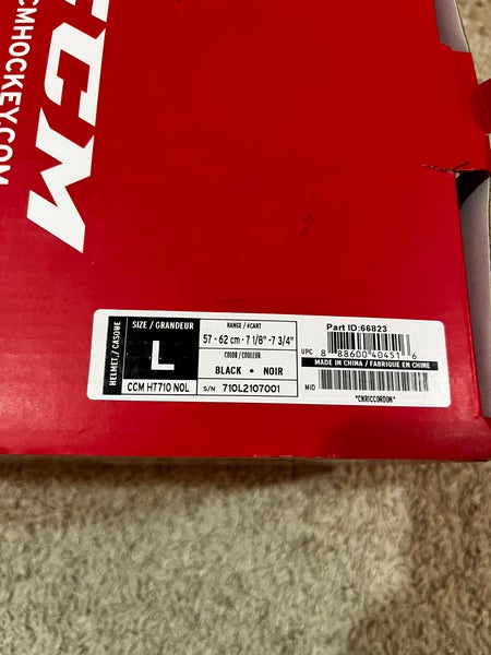 New Large CCM Pro Stock Tacks 710 Helmet | SidelineSwap | Buy and Sell ...