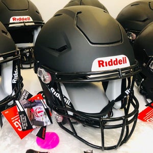 Adult large matte black Riddell SpeedFlex Helmet | SidelineSwap