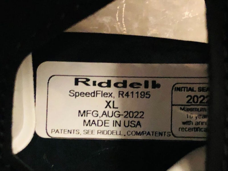 Adult Extra Large XL Riddell Speedflex Black Matte Brand New w Tags ...